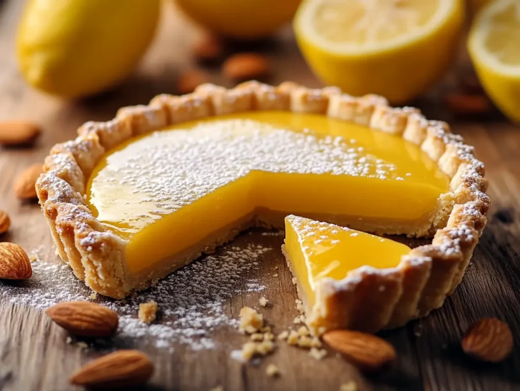 Lemon Tart with Almond Crust – Sweet, Nutty & Zesty Dessert