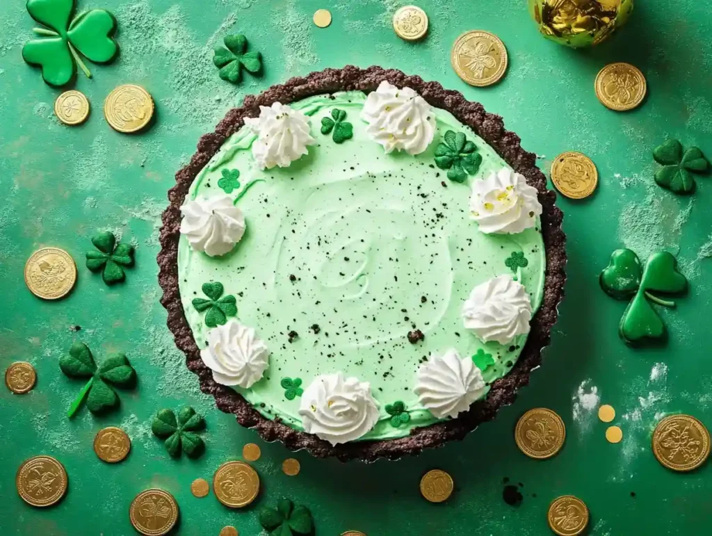 St. Patrick’s Day Shamrock Shake Pie – Easy No-Bake Recipe